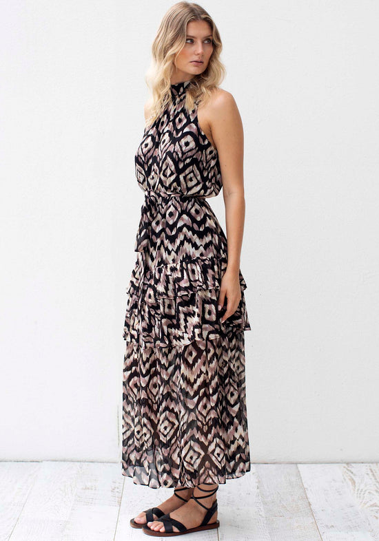 Expedition Tribal Halter Maxi Dress | Maxi Dresses Australia – THREE OF ...